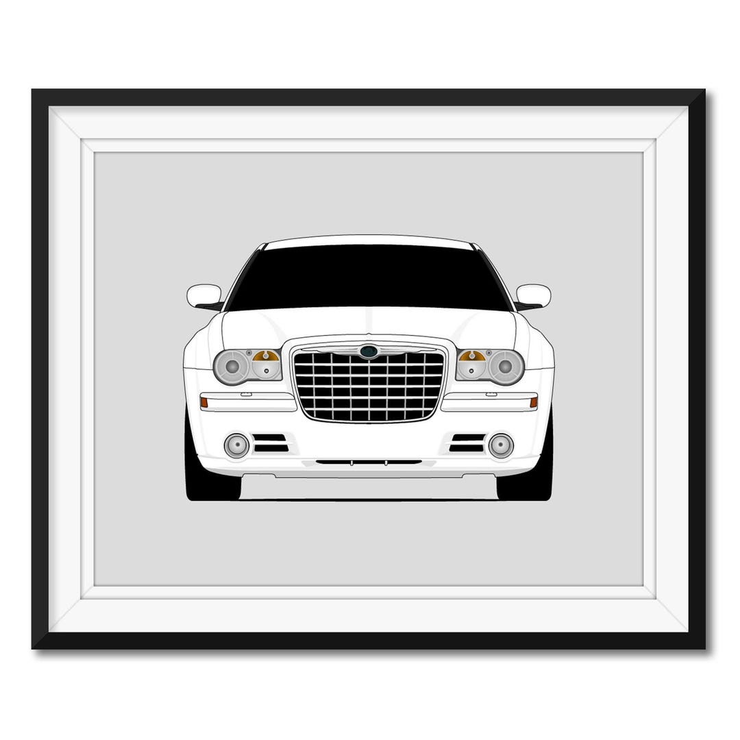Chrysler 300C SRT8 (2005-2010) Car Poster Print Wall Art Decor CX1 ...