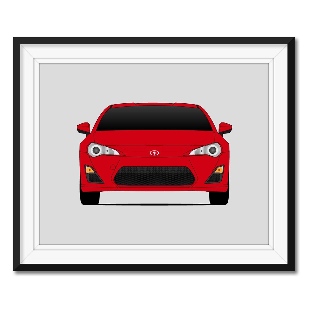 Scion FR-S (FRS) GT86 (2012-2016) Car Poster Print Wall Art Decor ...