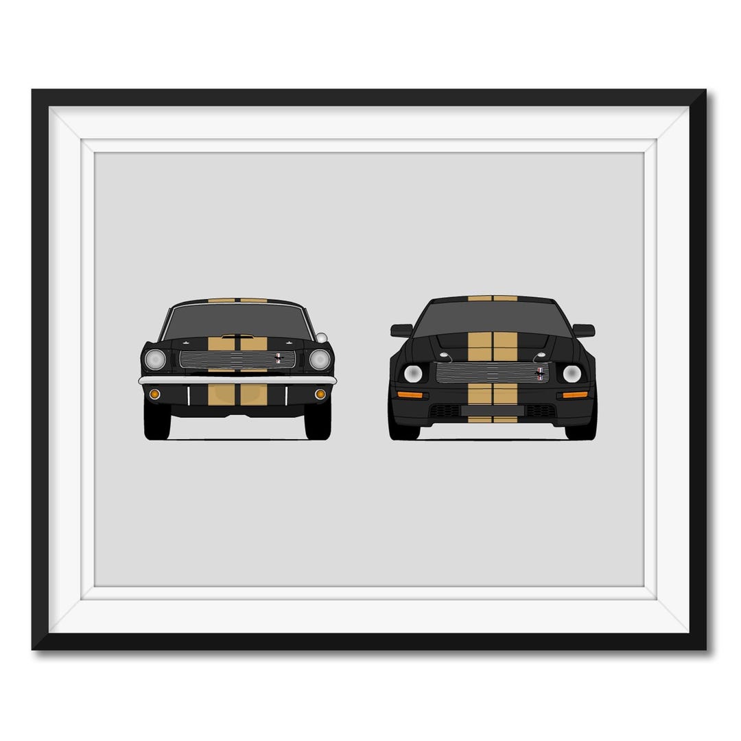 Shelby GT350H Hertz Generations Car Poster Print Wall Art Decor of the ...