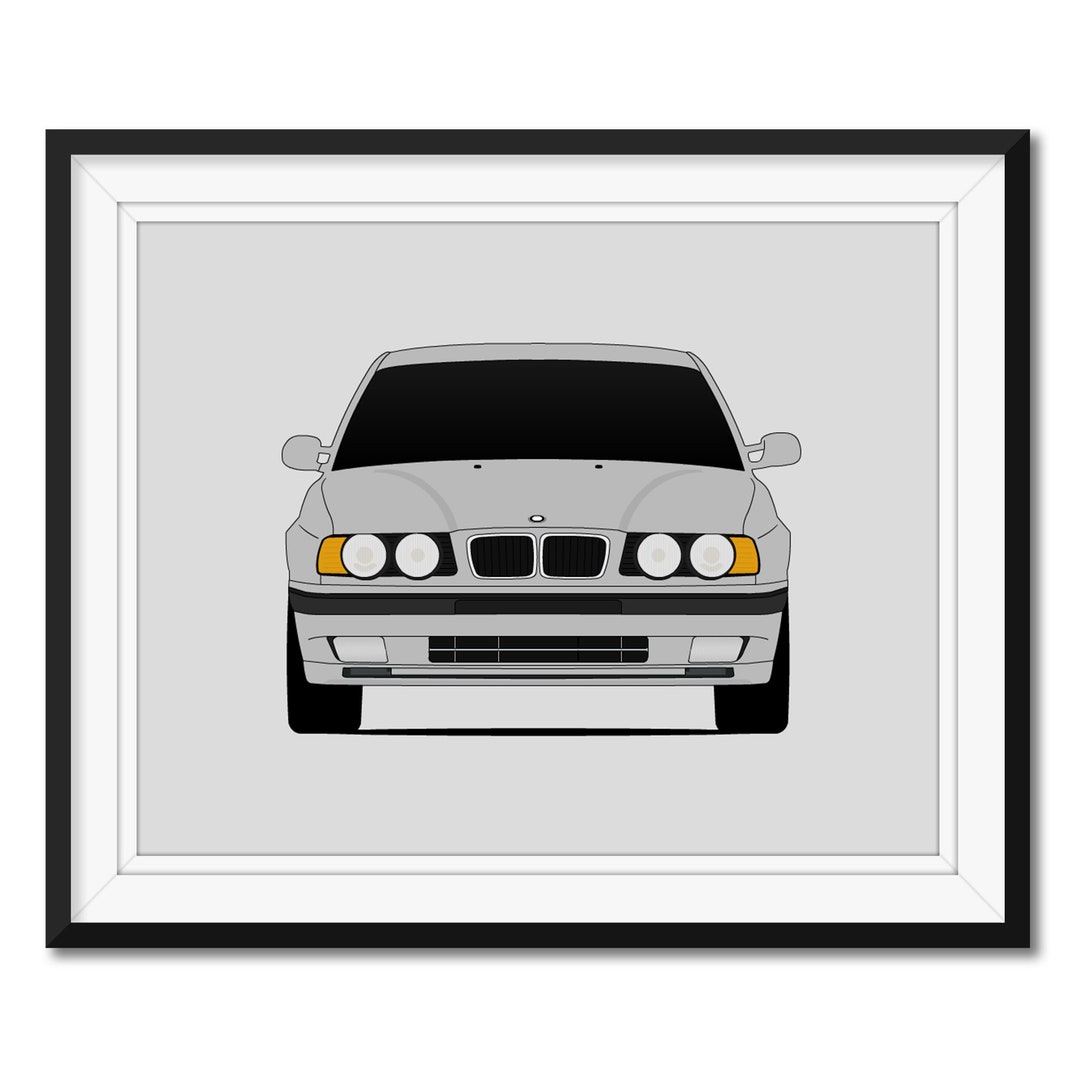 BMW M5 E34 (1988-1995) Inspired Car Poster Print Wall Art Decor BMW M ...