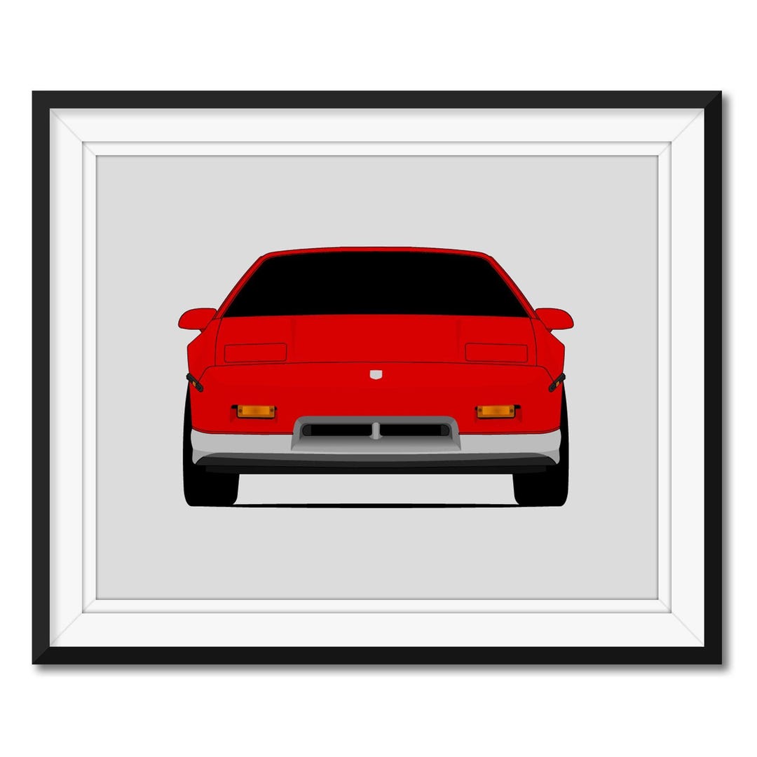 Pontiac Fiero (1984-1988) Car Poster Print Wall Art Decor CX1 (unframed ...