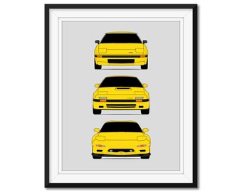 Mazda Rx7 Fc Wall Art - Etsy