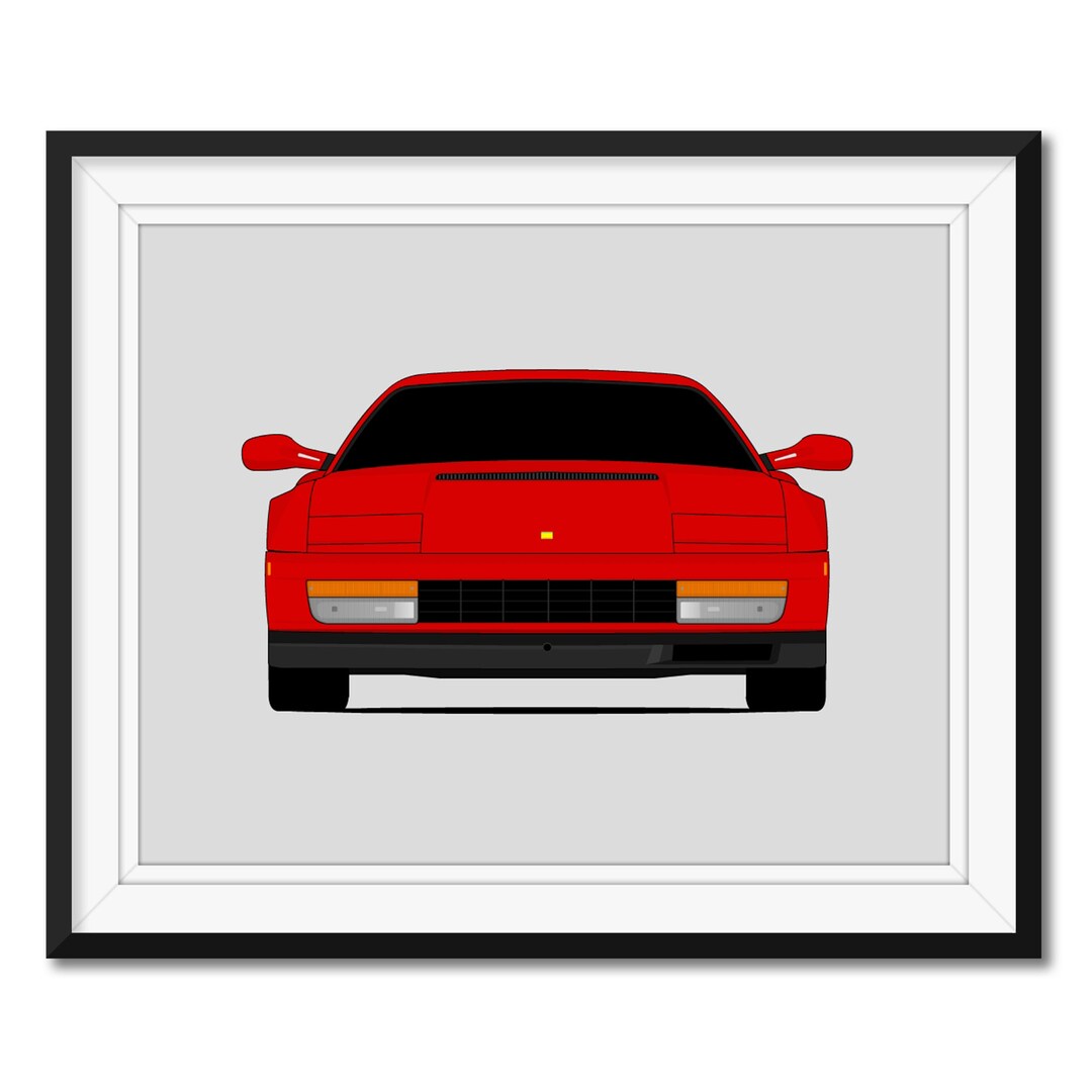 Ferrari Testarossa (1984-1996) Inspired Car Poster Print Wall Art Decor ...
