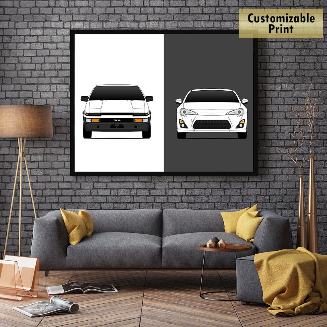 Toyota AE86 Generations Car Poster Toyota 86 Car Poster 86 | Etsy Canada