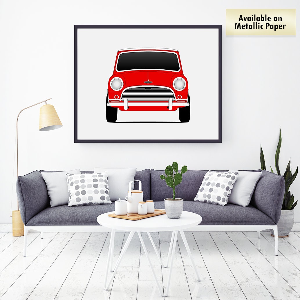Digital Prints Mini Cooper Generations Poster Print Wall Art Decor of ...