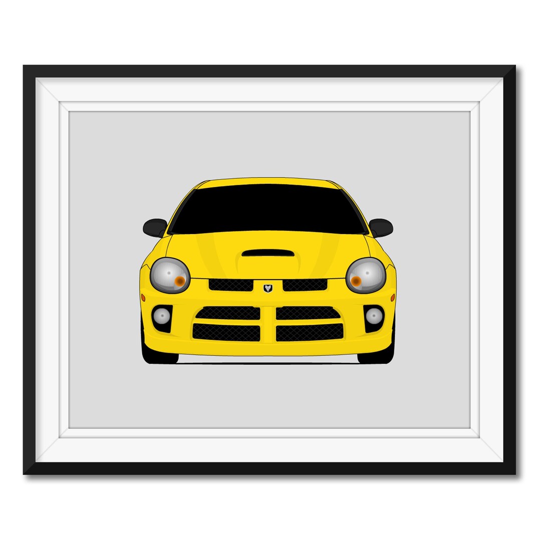 Dodge Neon SRT 2003-2005 2nd GEN Inspired Car Poster Print Wall Art ...