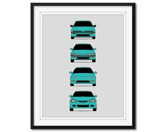 Honda Integra Poster - Etsy