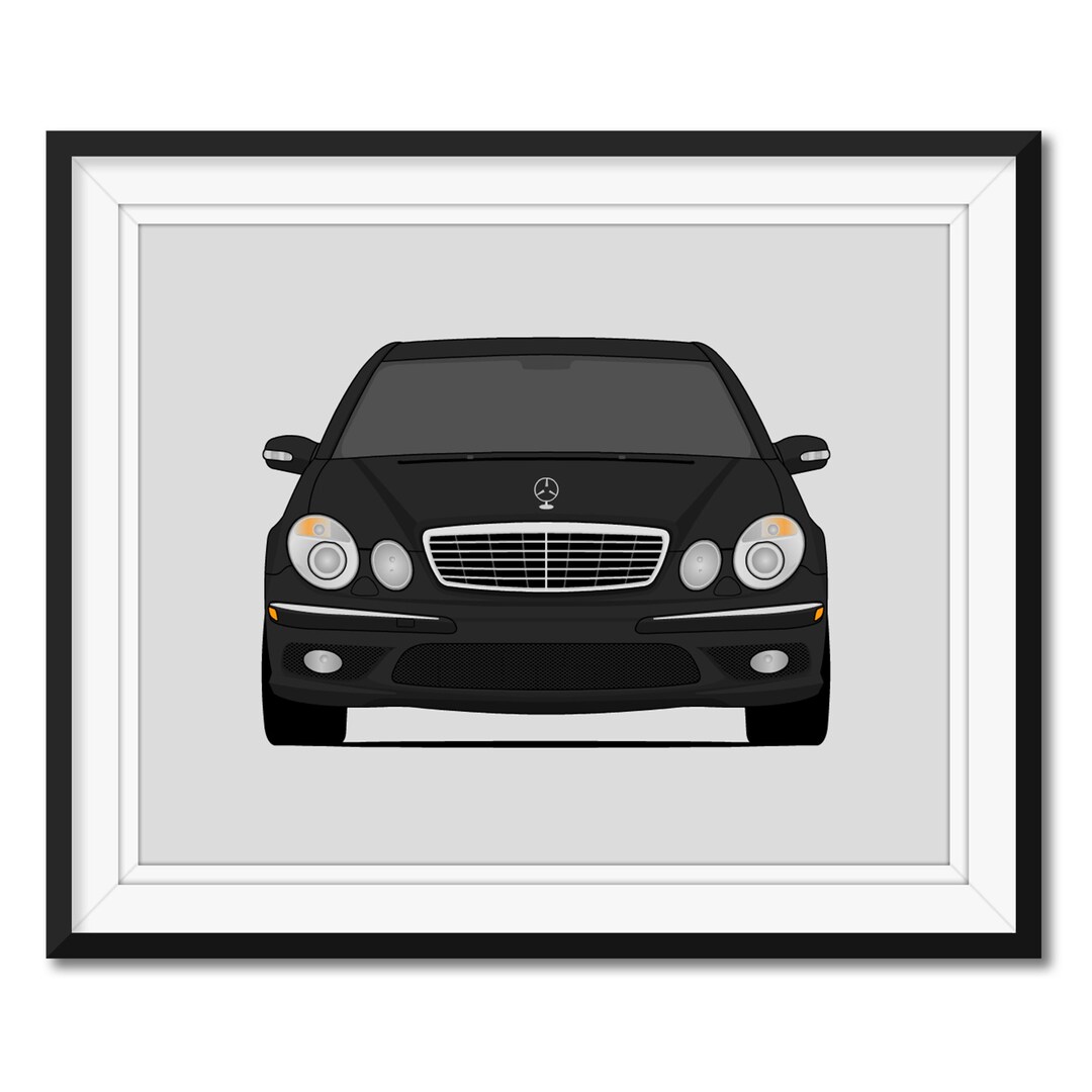 Mercedes-benz E55 W211 (2003-2006) Inspired Car Poster Print Wall Art ...