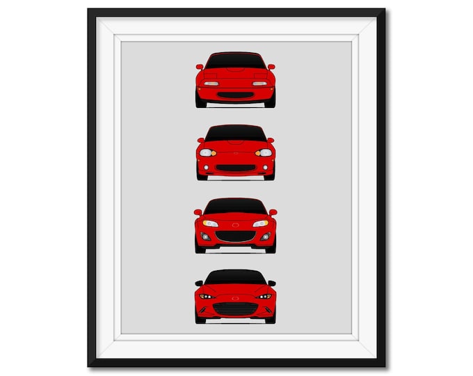 Mazda Miata ND RF Blueprint Poster - Etsy Canada