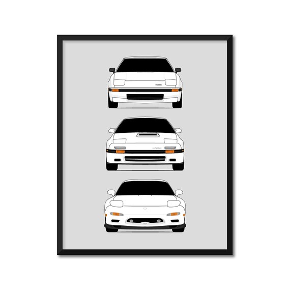 Customizable Version: Mazda RX-7 Generations Inspired Car | Etsy