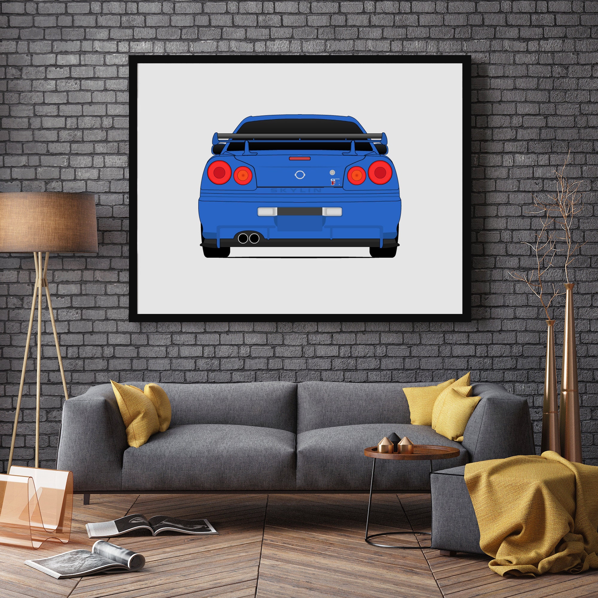 Nissan Skyline GT-R R34 1998-2002 rear Fast and the - Etsy