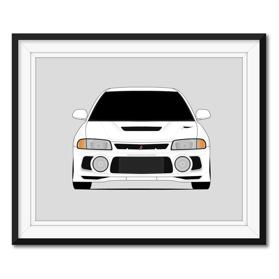 Mitsubishi Lancer Evolution IV CN9A (1996-1998) Inspired Car Poster ...