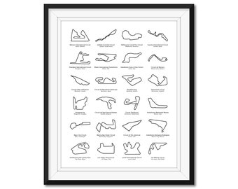 Formula Race Car Evolution Generations Poster Print Wall Art BX3 ...