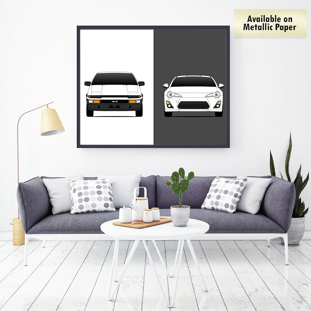 Toyota AE86 Generations Car Poster Toyota 86 Car Poster 86 | Etsy Canada