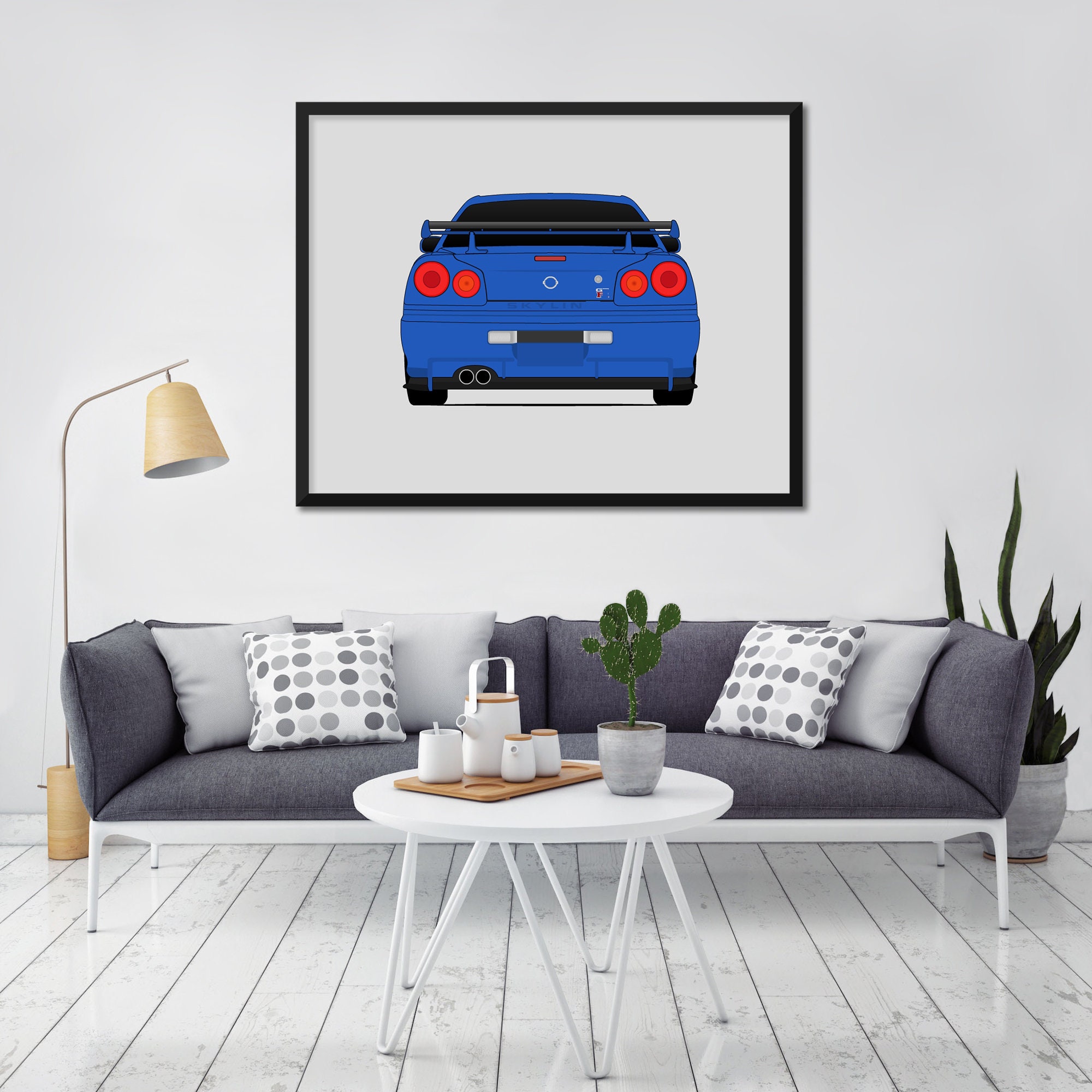 Nissan Skyline GT-R R34 1998-2002 rear Fast and the - Etsy