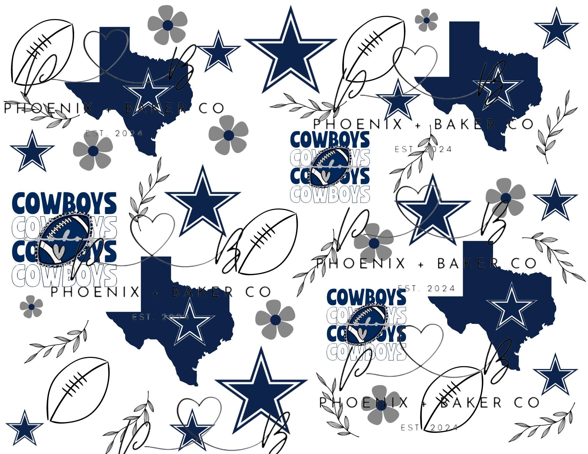 Dallas Cowboy Seamless - Etsy
