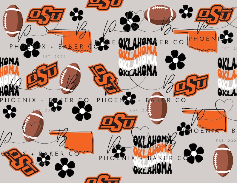 OSU Football Seamless - Etsy