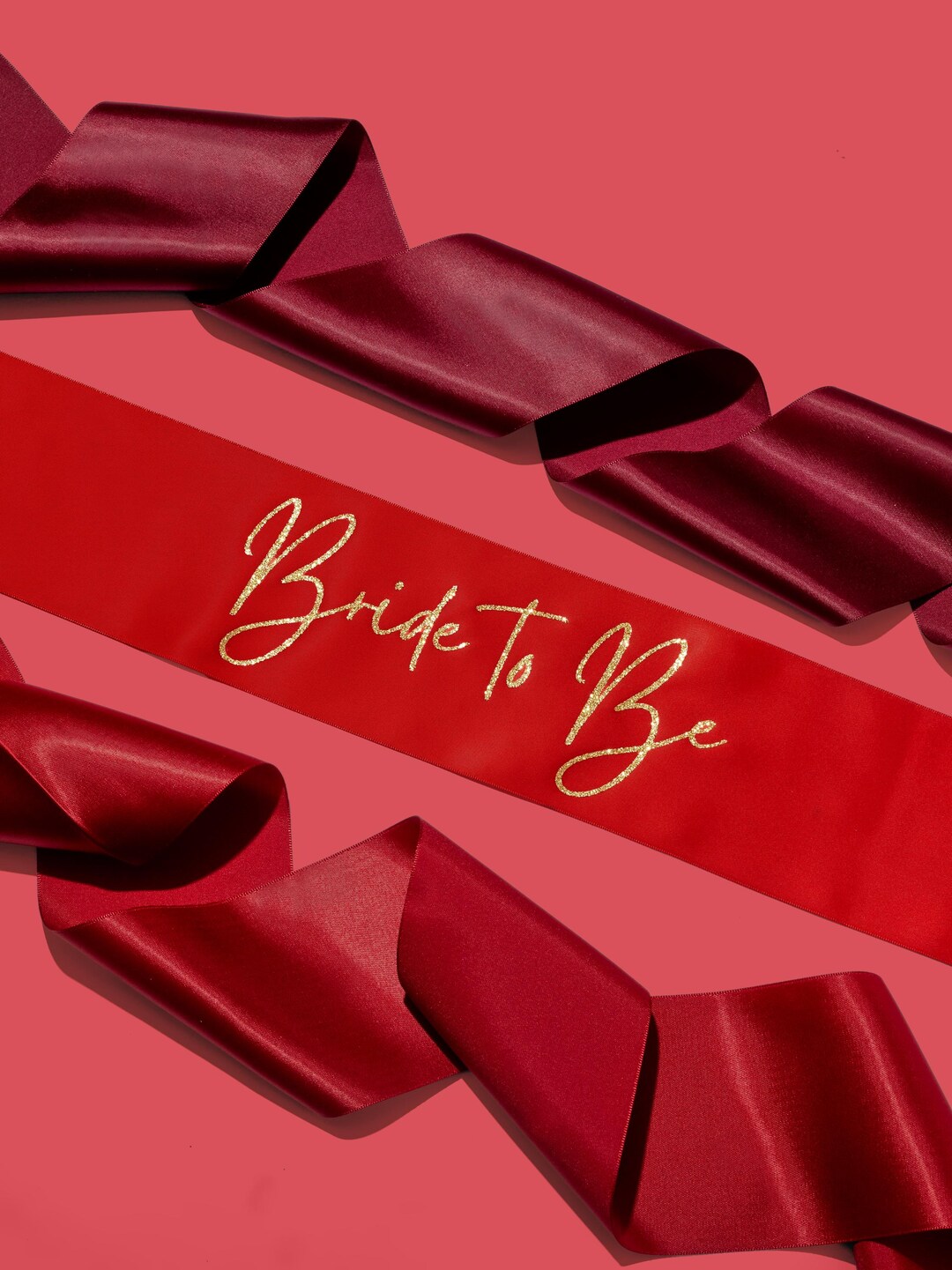 Personalized Red Satin Sash: Bridal Shower, Hen Do, Birthday - Etsy