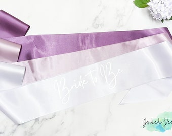 Lavender Bridal Sash - Etsy