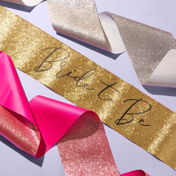 Personalised Sash Glitter - Etsy