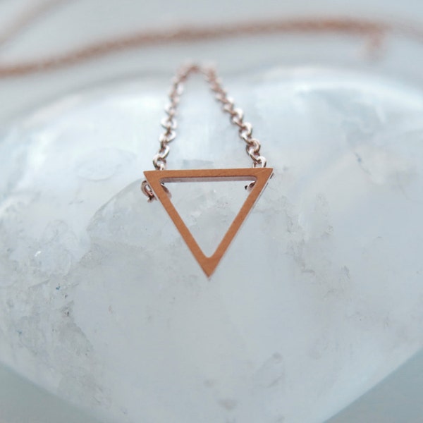 Rose Gold Triangle - Etsy
