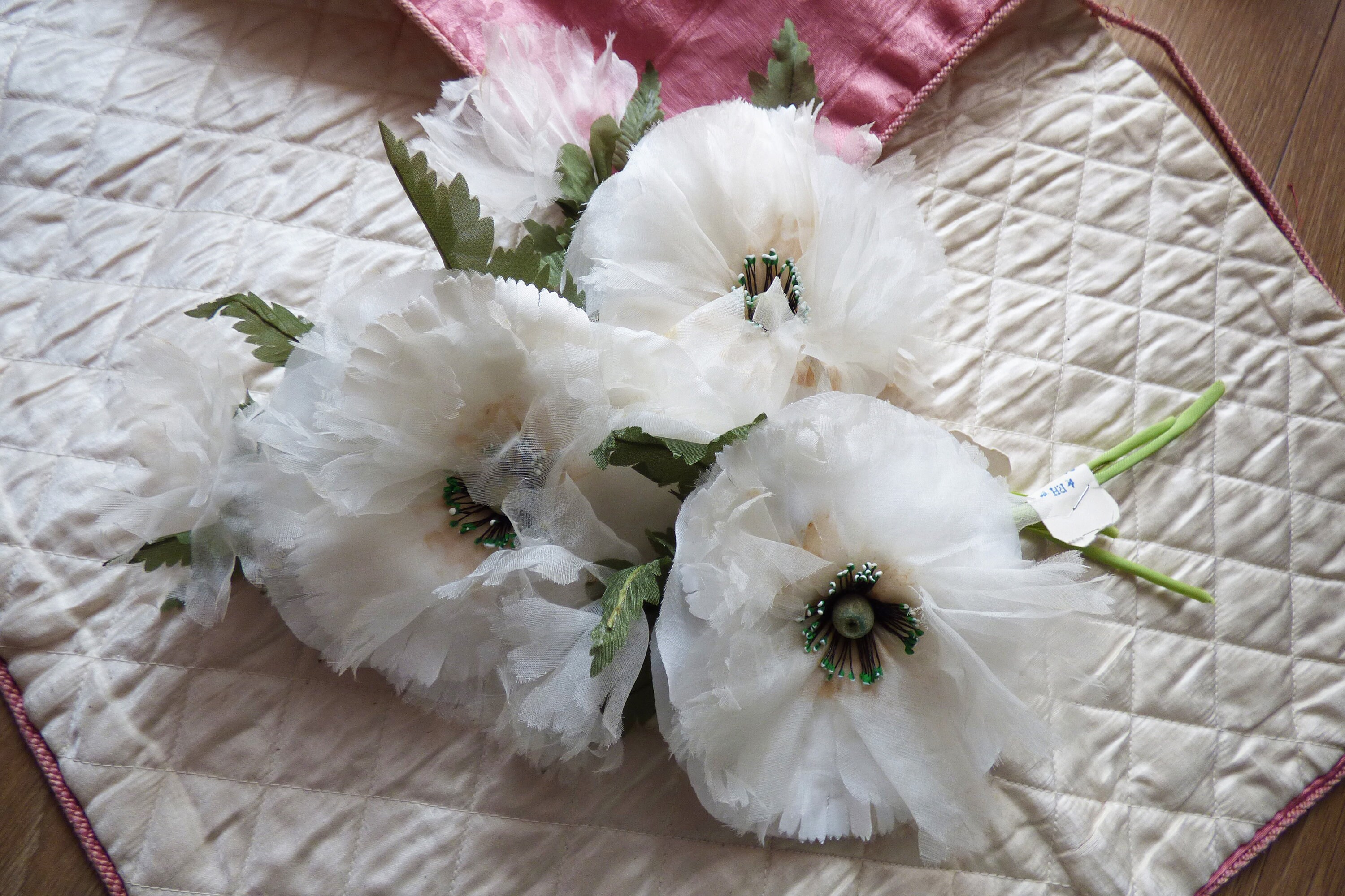 1950s Big Millinery Poppies Vintage Flowers Handmade Flower Millinery ...