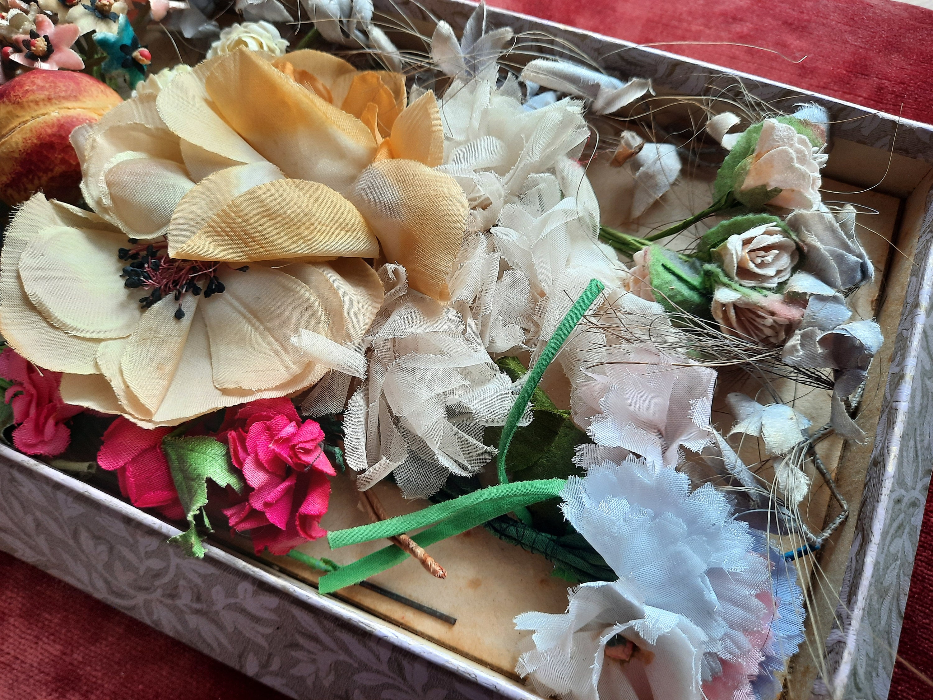 Vintage Millinery Flowers Lot Handmade Vintage Flowers French and ...