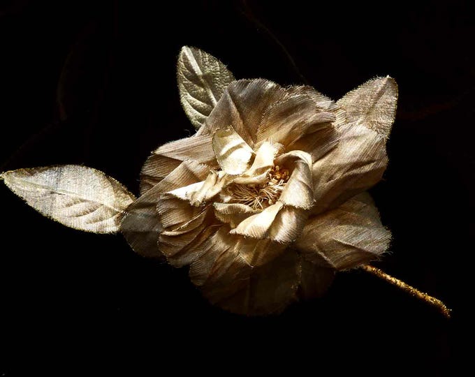 Antique Rose 1920s French - Millinery Flower - Flapper Rose - Vintage ...