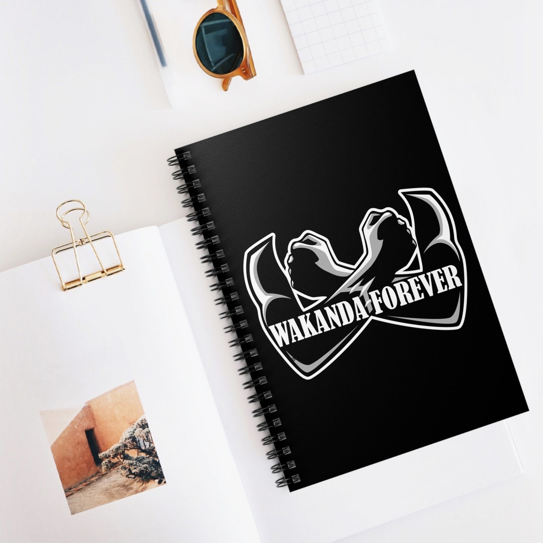 Wakanda Forever the King, Spiral Notebook - Ruled Line - Etsy