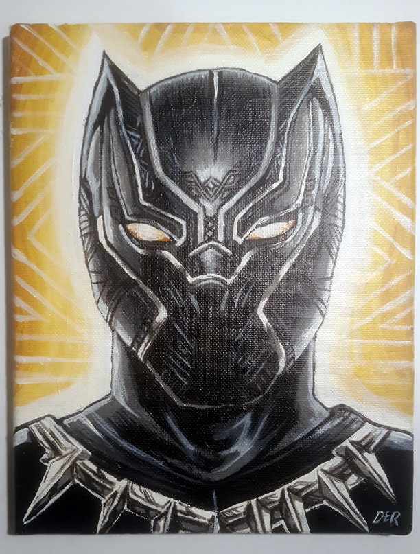 Black Panther Painting Civil War - Etsy