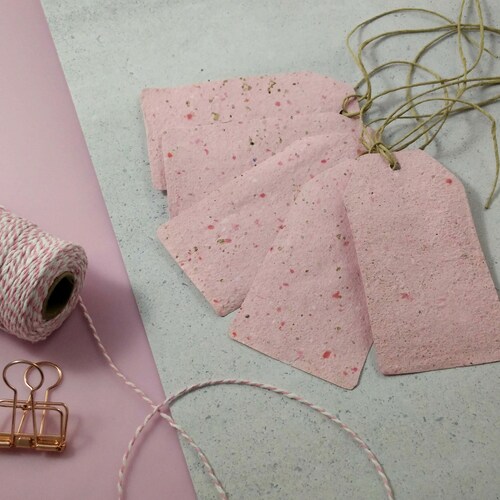 PLANTABLE PAPER Blank Gift Tags / Recycled Paper Wildflower - Etsy