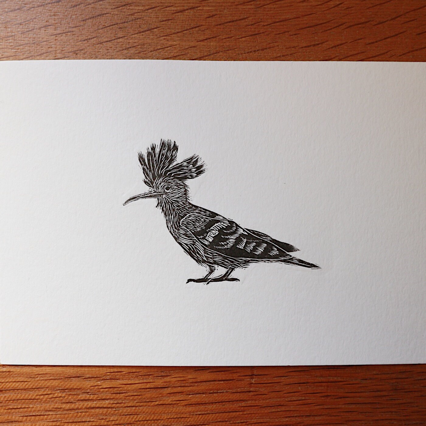 Little Hoopoe Wood Engraved Print - Etsy