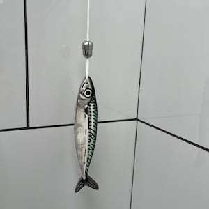 Mackerel Fish Light Pull Cord, Fish Art - Etsy