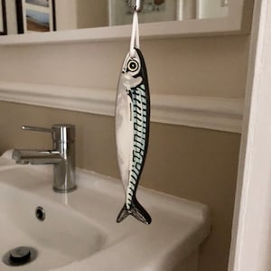 Mackerel Fish Light Pull Cord, Fish Art - Etsy