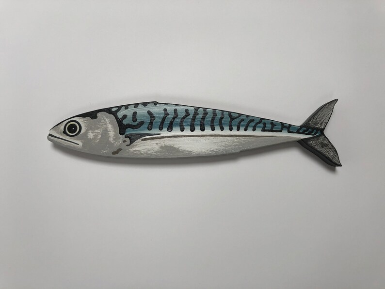 1 Medium Mackerel Fish Art Fish Wall Decor Art Sculpture | Etsy