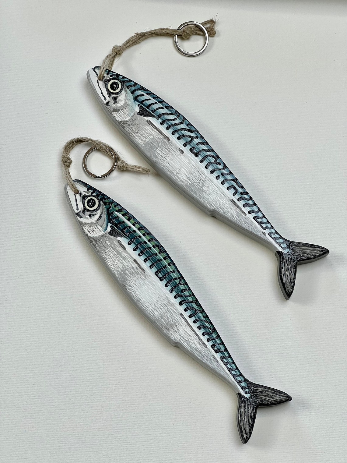 1 Chunky Mackerel Fish Key Ring/wall Decor - Etsy UK