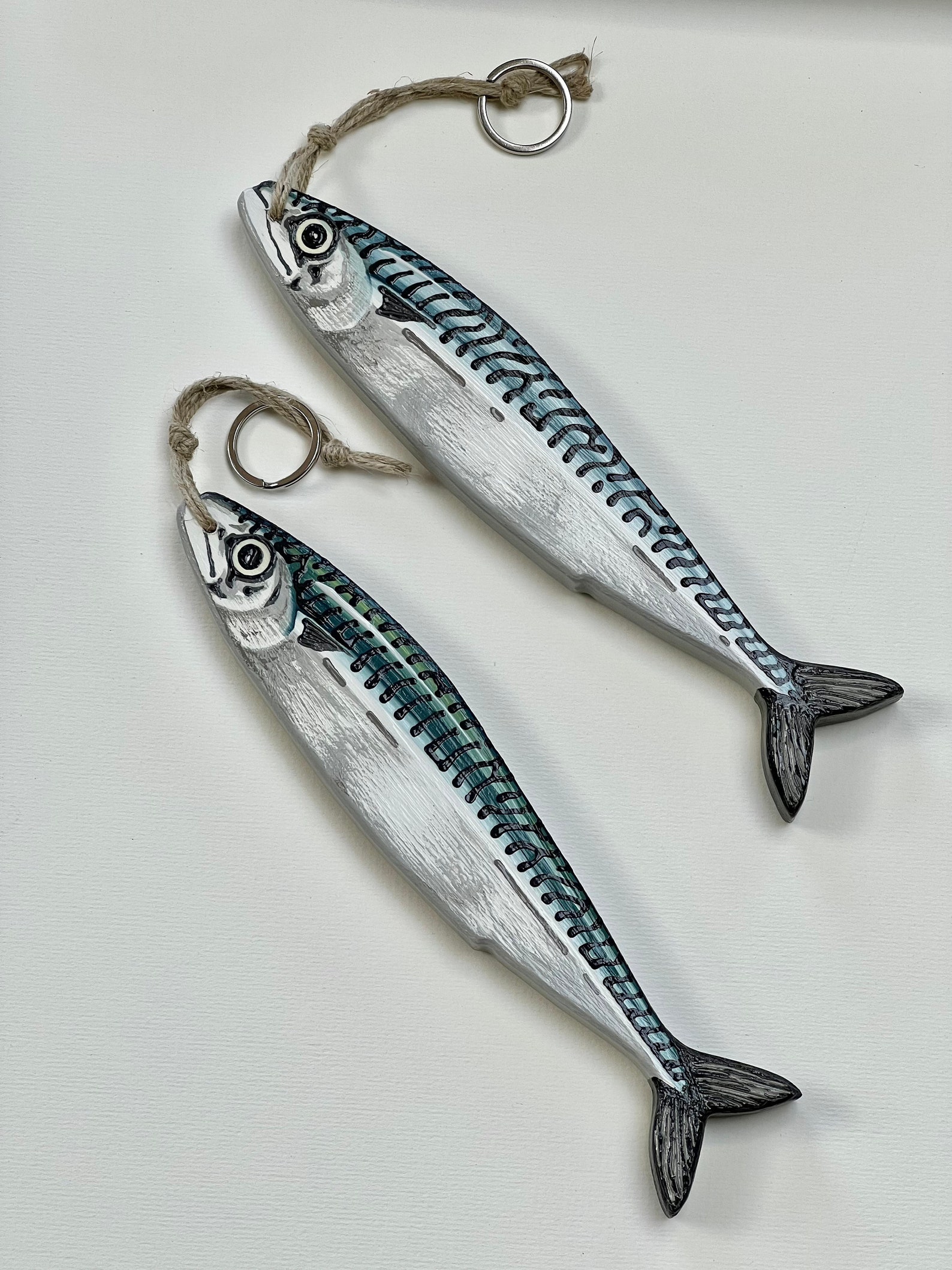 1 Chunky Mackerel Fish Key Ring/wall Decor - Etsy UK