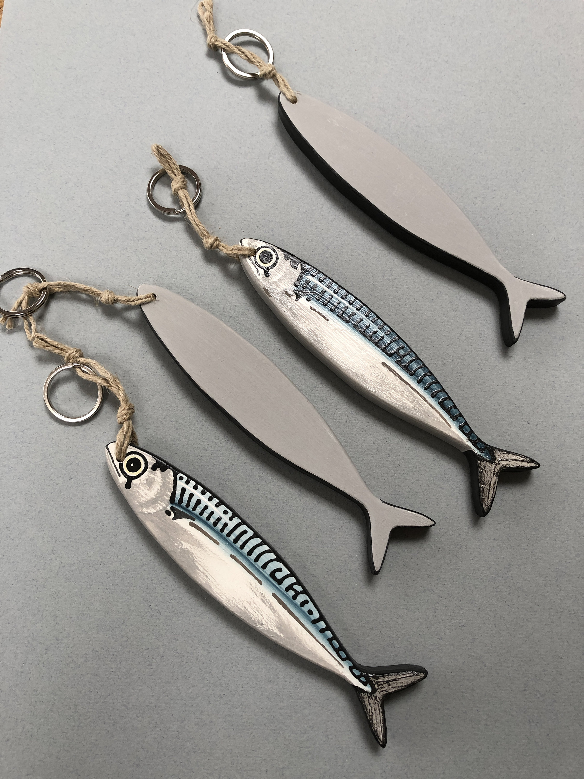 1 Mackerel Tiddler Key Ring / Wall Decor - Etsy