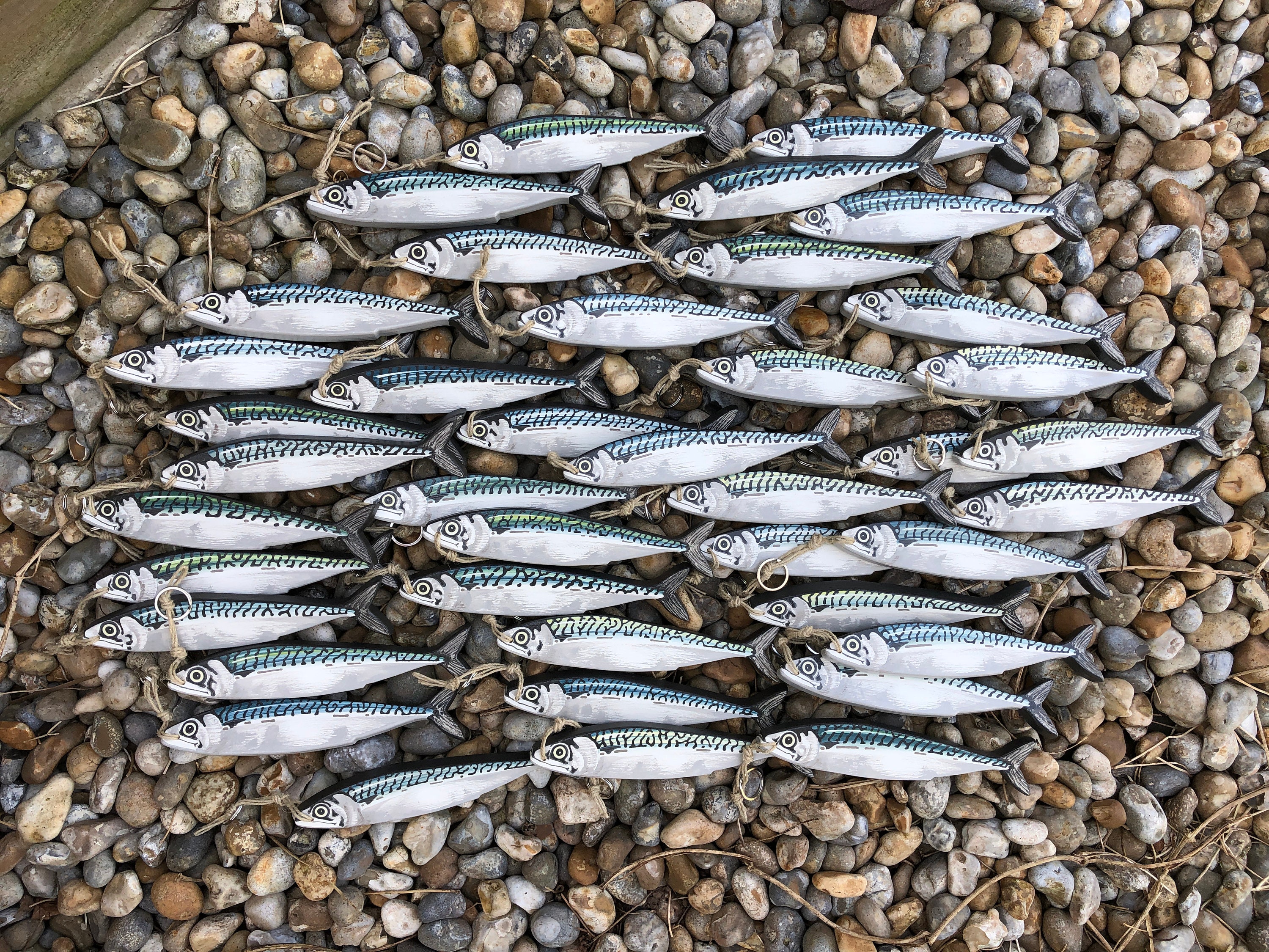 1 Chunky Mackerel Fish Key Ring/wall Decor - Etsy UK
