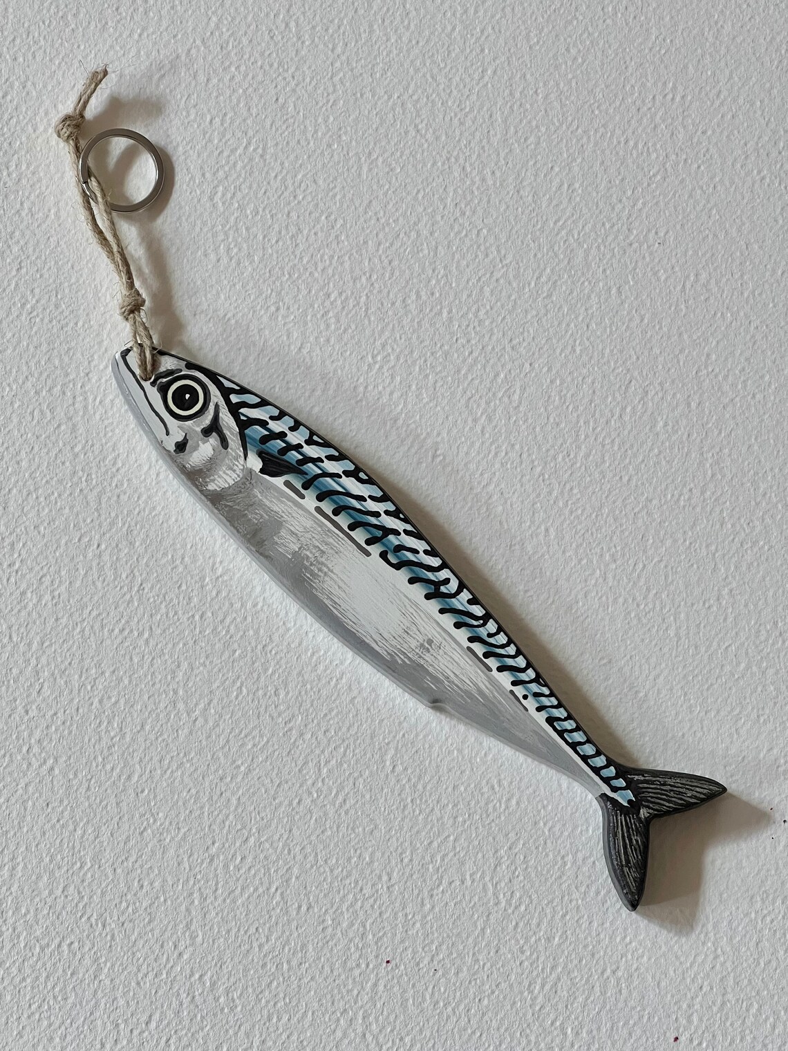 1 Chunky Mackerel Fish Key Ring/wall Decor - Etsy UK