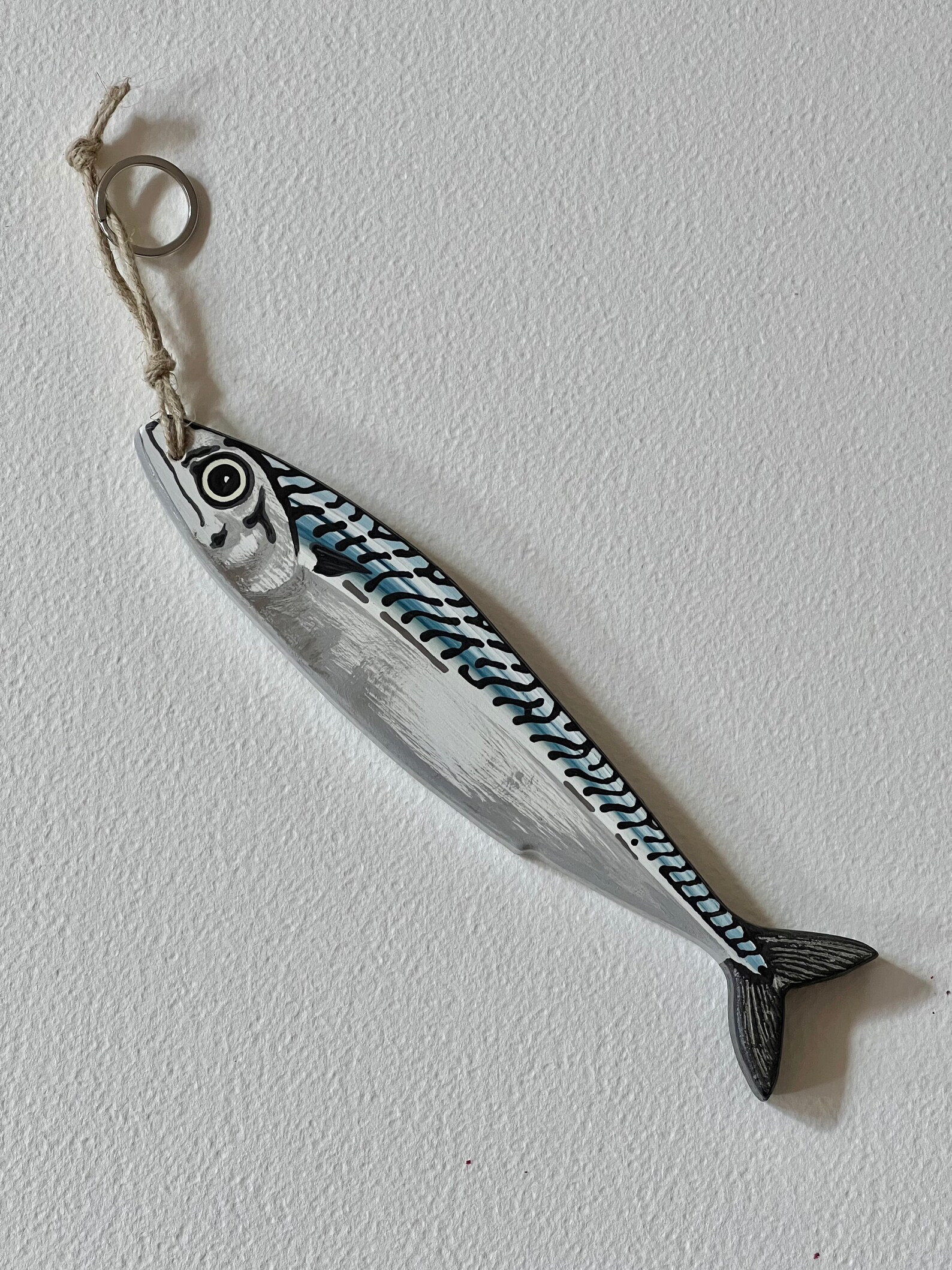 1 Chunky Mackerel Fish Key Ring/wall Decor - Etsy UK