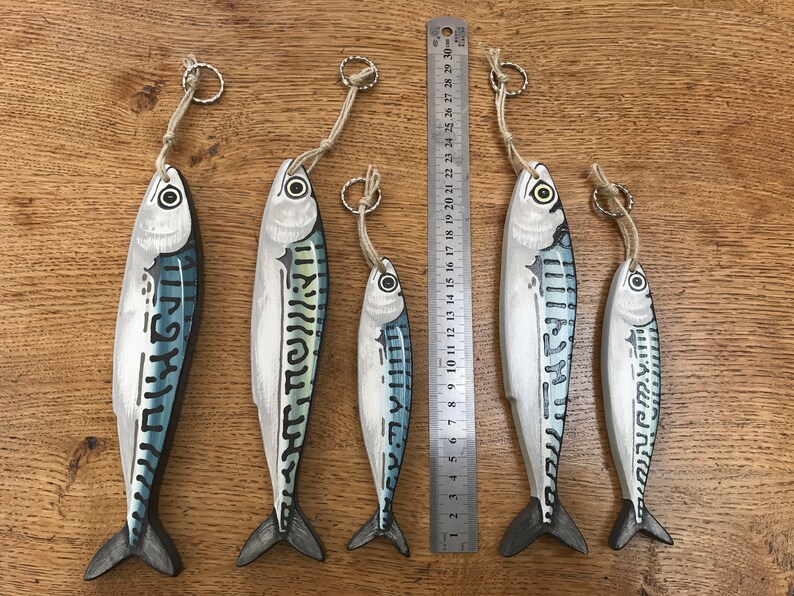 1 Chunky Mackerel Fish Key Ring/wall Decor | Etsy UK