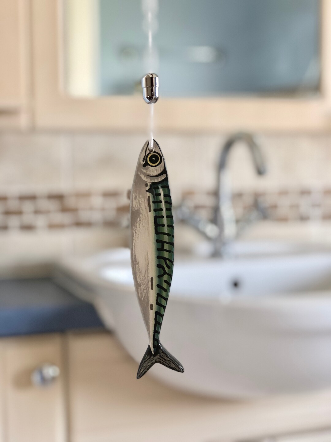 Mackerel Fish Light Pull Cord, Fish Art - Etsy