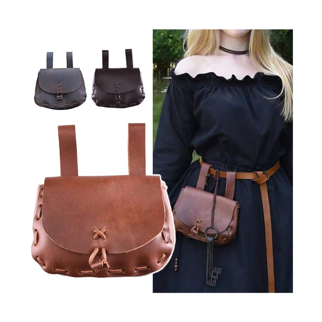 Medieval Renaissance Pouch Bag Cosplay Costume PU Leather - Etsy
