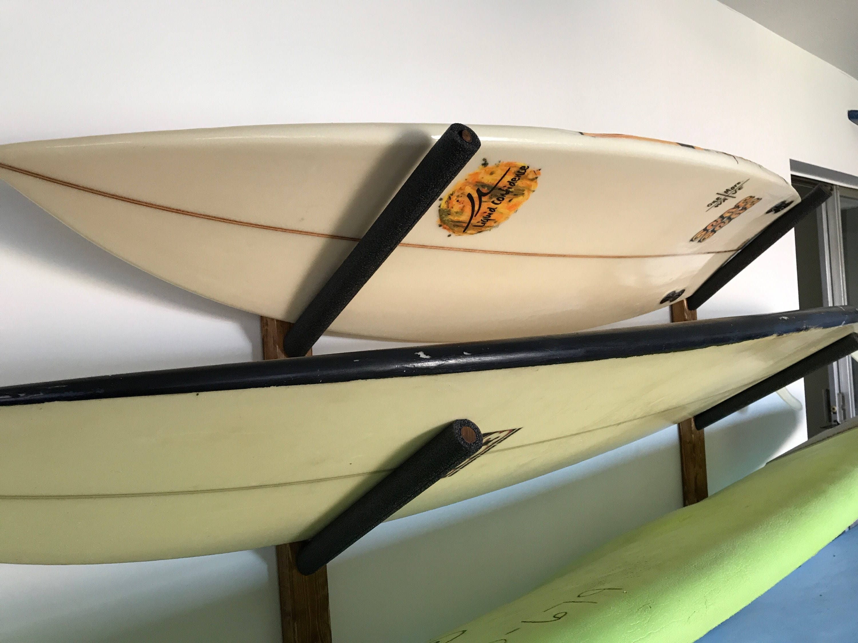 Surfboard Wall Hanger Holds 4 Surfboards Wood Rack - Etsy