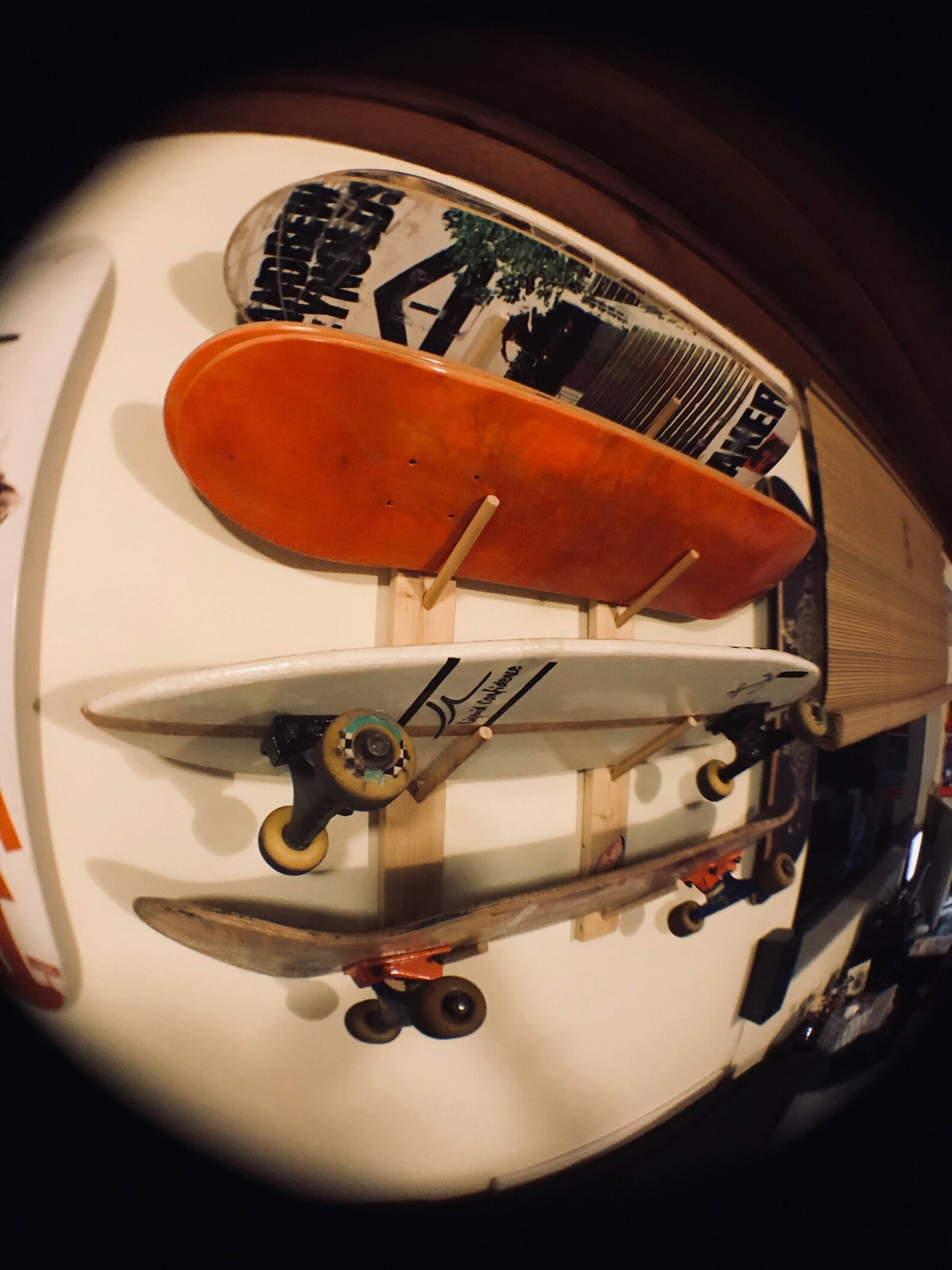 Skateboard Wall Rack Holds 4 Skateboards - Etsy