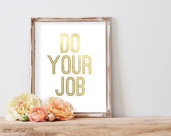 Do Your Job - Etsy