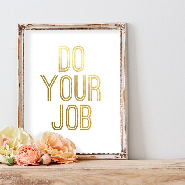 Do Your Job - Etsy