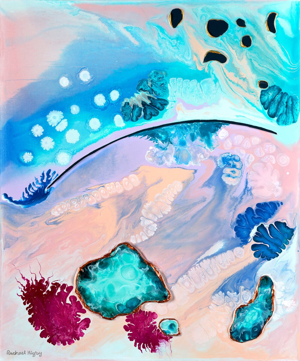 Triptych Abstract Painting Prints on Canvas Set of 3 Trio - Etsy Australia