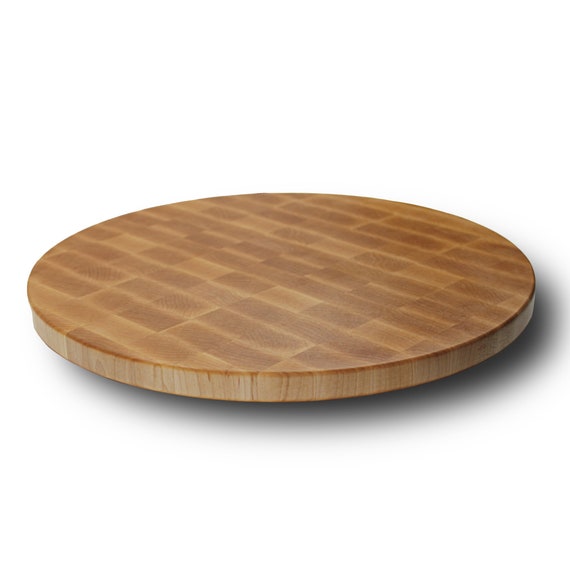 Round End Grain Cutting Board | Etsy